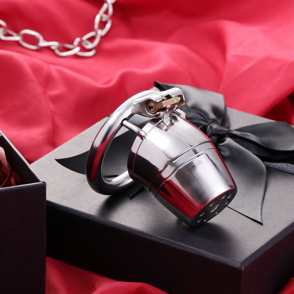 FRRK мужское устройство целомудрия полный закрытый стальной член клетка БДСМ, набор верности 18 ...