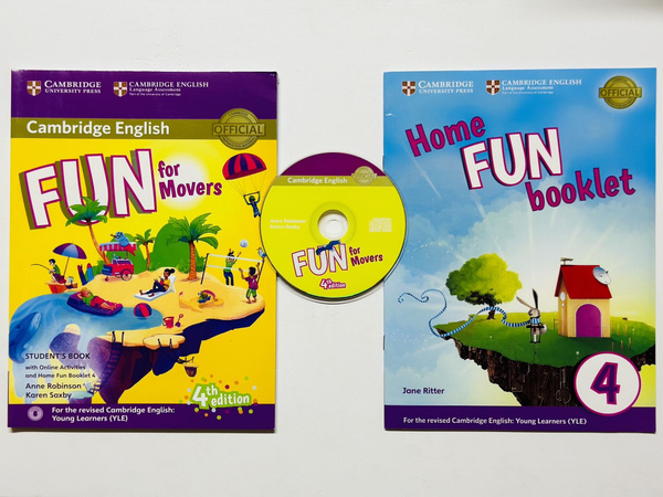 Fun For Movers 4th edition (4 Издание) КОМПЛЕКТ: Student's Book + Home Fun Booklet + CD (Учебник ...