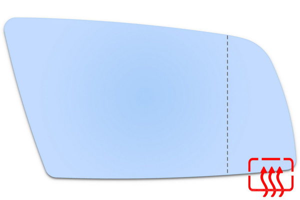 Зеркальный элемент правый BMW 5 E60 E61 (03-10) асферика голубой с ...