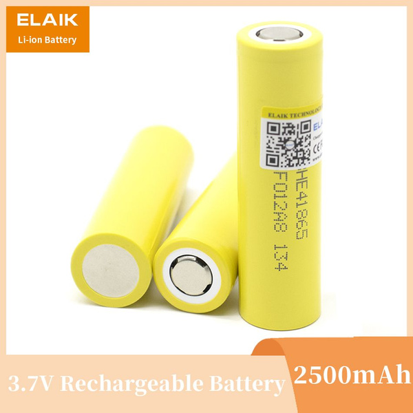 ELAIK Аккумулятор 18650 2500 мАч 30А для HE4 высокотоковый 3.7В (2шт ...
