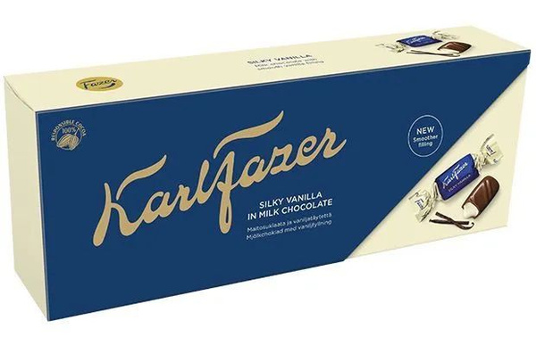 Конфеты шоколадные Karl Fazer Silky Vanilla chocolate praline 270 г (Из ...