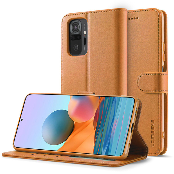 LCIMEEKE Кожаный книжка чехол для Xiaomi Redmi Note 10 Pro (Ксиаоми ...