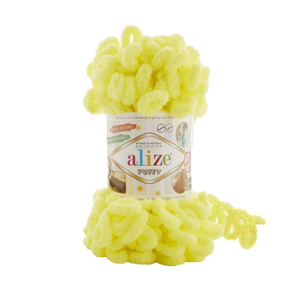 Пряжа с петельками Alize Puffy для вязания руками - купить с доставкой ...