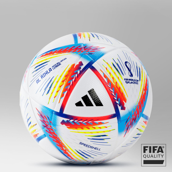 Футбольный мяч adidas WC22 LGE BOX H57782 FIFA Quality, 5 размер, белый ...
