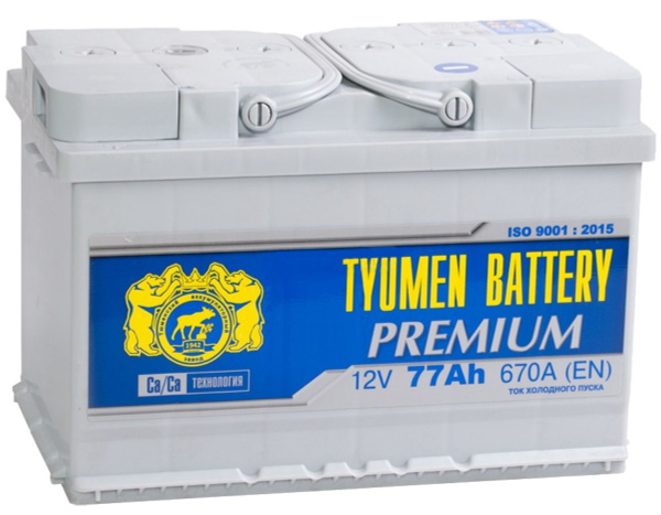 Tyumen Battery Аккумулятор автомобильный, 77 А•ч, Прямая ...