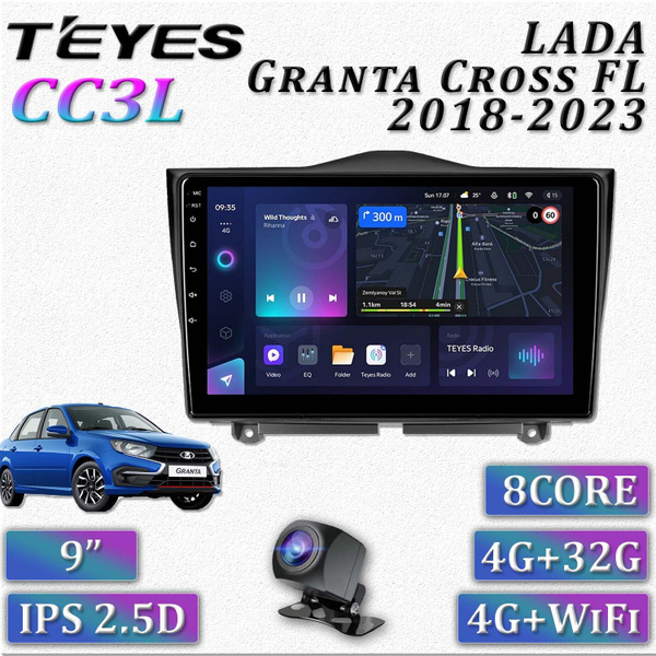 Штатная магнитола Teyes CC3L LADA GRANTA FL Лада Гранта 4+32GB 4G ...