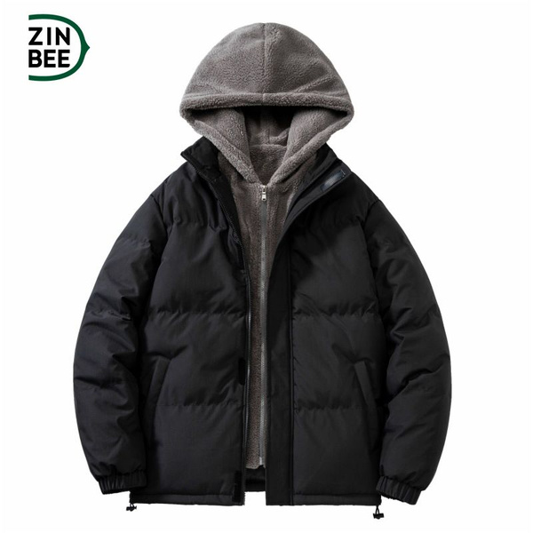 Куртка Мужской ZinBee черный Полиэфир, размер 62 Длинный Зима полуприталенный Полиэстер Китай ...
