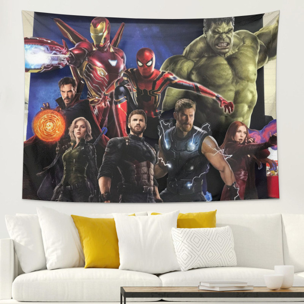 Трёхмерный гобелен "Marvel theme", 200 x 150 см - купить по низкой цене ...