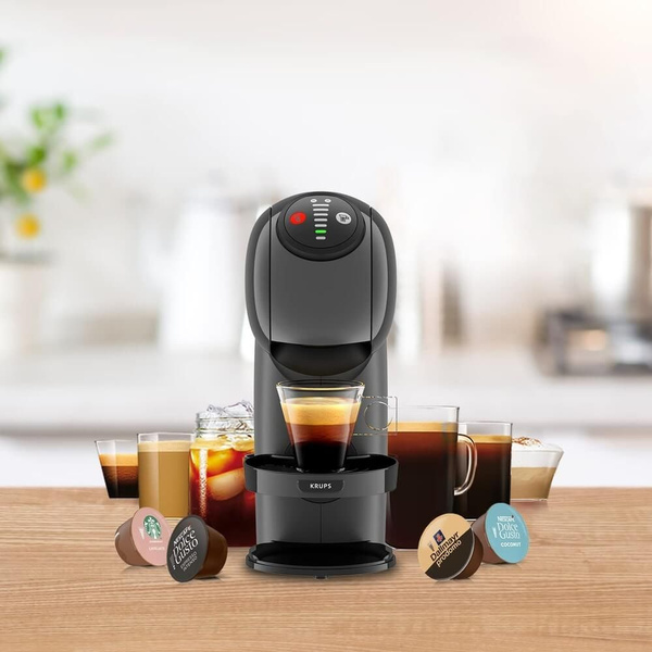 Капсульная кофемашина Krups Dolce Gusto Genio S Plus KP 240 B10, черный ...