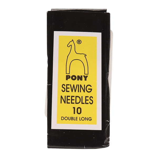 Иглы ручные длинные для штопки Long Darners №10, 25 шт, Pony, 08118 ...