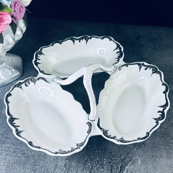 LENARDI ENGLAND COLLECTION Менажница "ARGENTO", диаметр 26 см, 1 шт ...