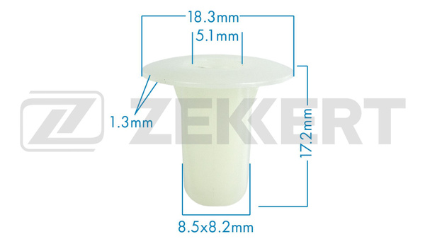 Клипса крепежная автомобильная, 1 шт. купить по выгодной цене в ...