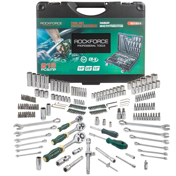 Набор инструментов 218пр. RockForce RF-42182-5 - купить по выгодной цене в интернет-магазине ...
