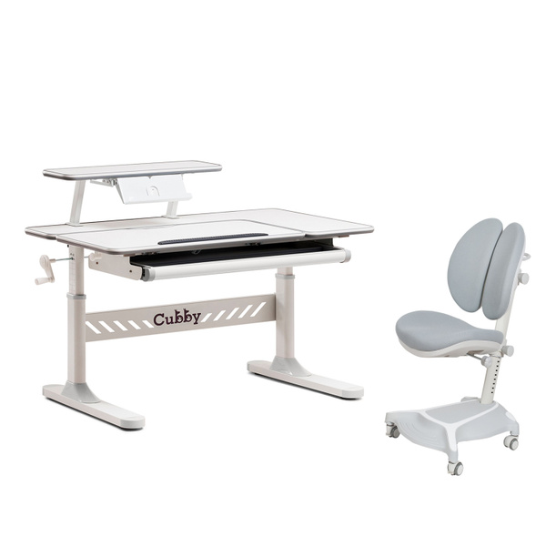 Комплект парта + стул Трансформер CUBBY Tulipa Grey + Bunias Grey, 100х60х76 см - купить с ...