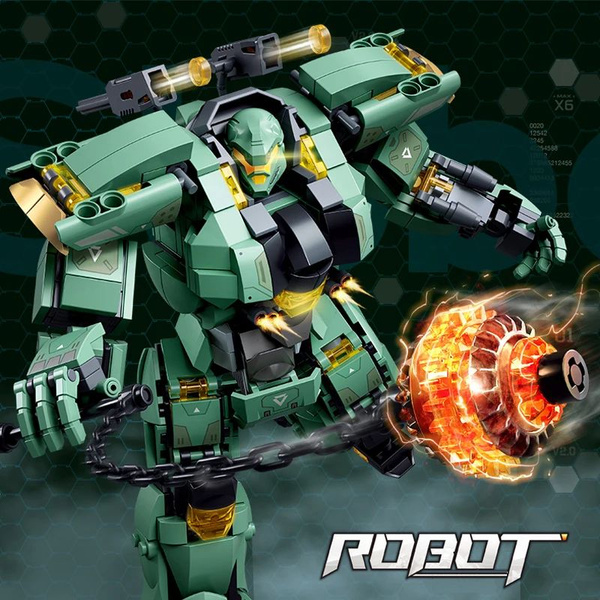 Конструктор пластиковый Sluban Робот с булавой. 42, 5х28, 5х6, 7см, 542 ...