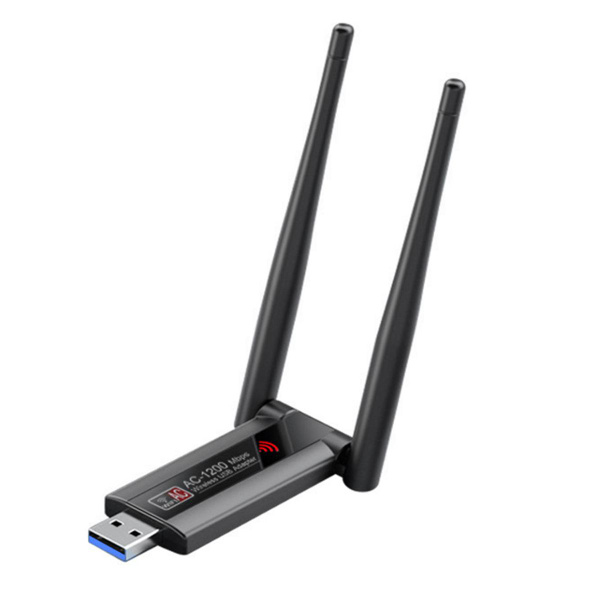 Сетевая карта USB 1200M RTL8812 двухдиапазонная 2.4G 5G беспроводная ...