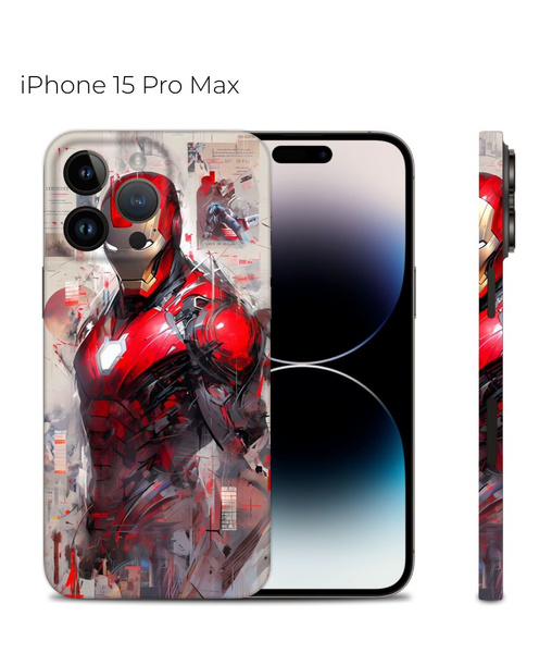 Чехол-наклейка с защитой на камеру на iPhone 15 Pro Max - купить с ...