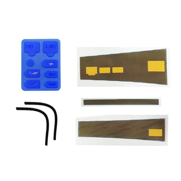 (1 комплект) PS5 Slim Console Dust Net Dust Plug Set - Blue - купить по ...