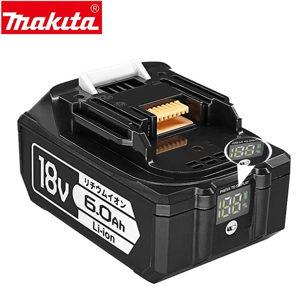 Аккумулятор Makita BL1830 BL1860 BL1860B BL18650 Li-ion 18V 6.0Ah Цифровой дисплей (индикатор ...