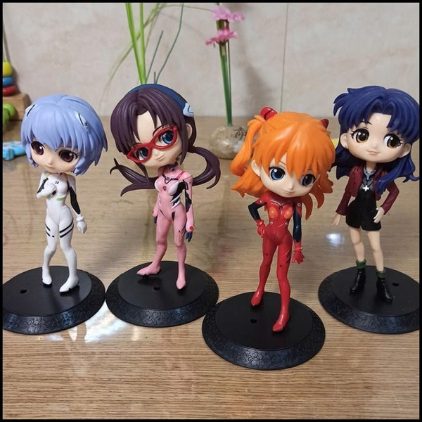 евангелион QPosket EVA Evangelion Аниме фигурки Мари Рей Аска - купить ...