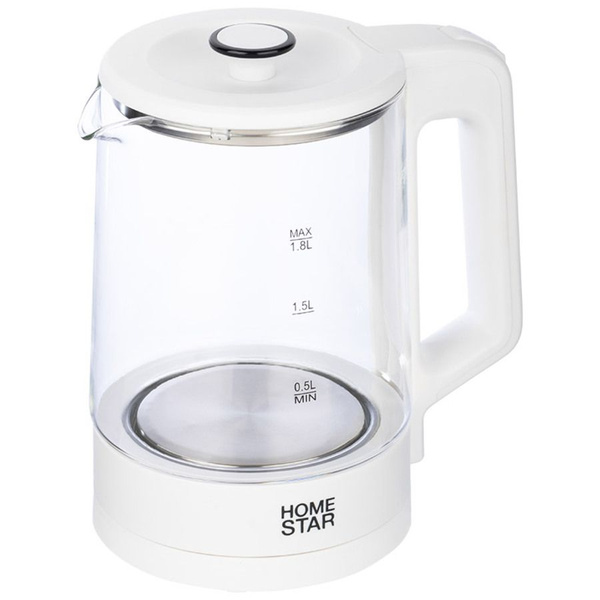 Купить электрический чайник HomeStar HS-1008, Пластик/стекло по низкой ...