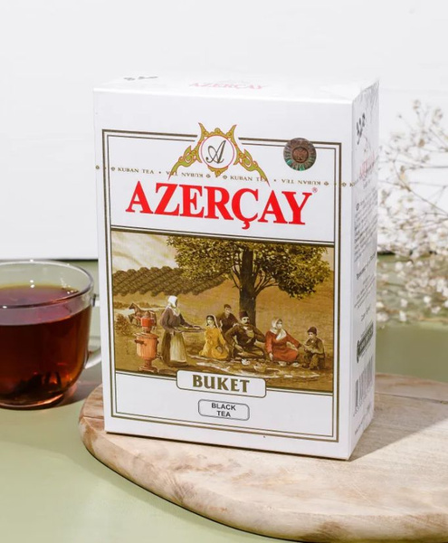 Чай черный Azercay Buket 200 гр картон купить с доставкой по выгодным