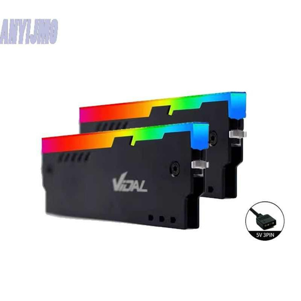 Алюминий Радиатор памяти DDR4 DDR5 RAM - охладитель, полностью покрытый ...