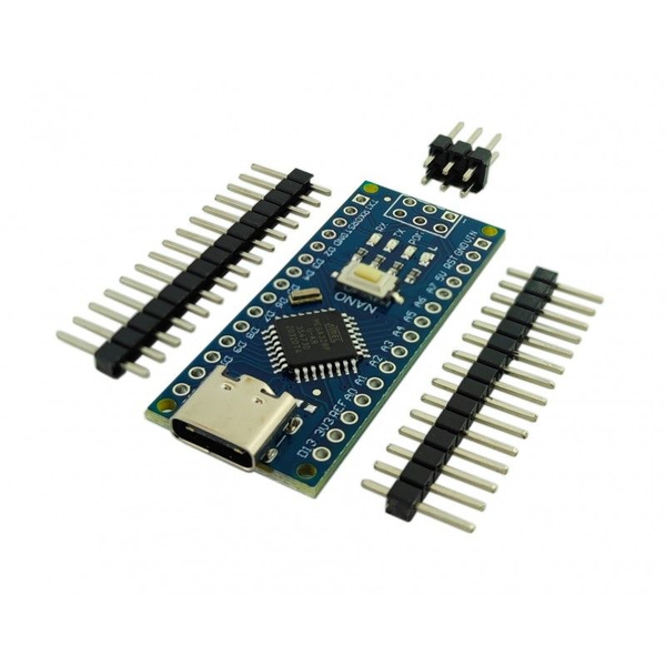 Контроллер Arduino Nano V30 Type C на Atmega328p Ардуино Нано пины под
