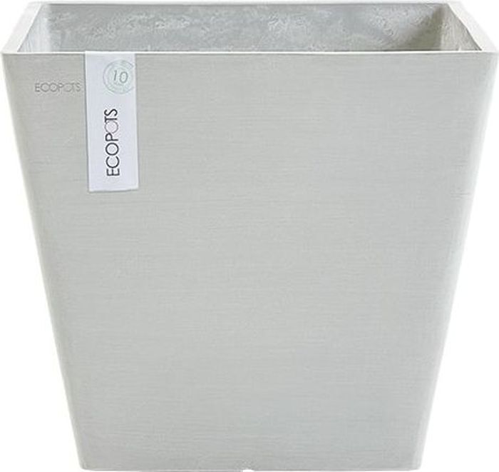 Кашпо Ecopots Rotterdam, светло-серый, 40 х 40 х 35 см — купить в ...