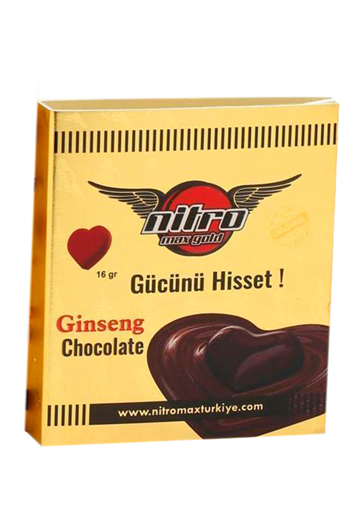 Шоколад с экстрактом женьшеня "Nitro max gold", натуральный афродизиак ...