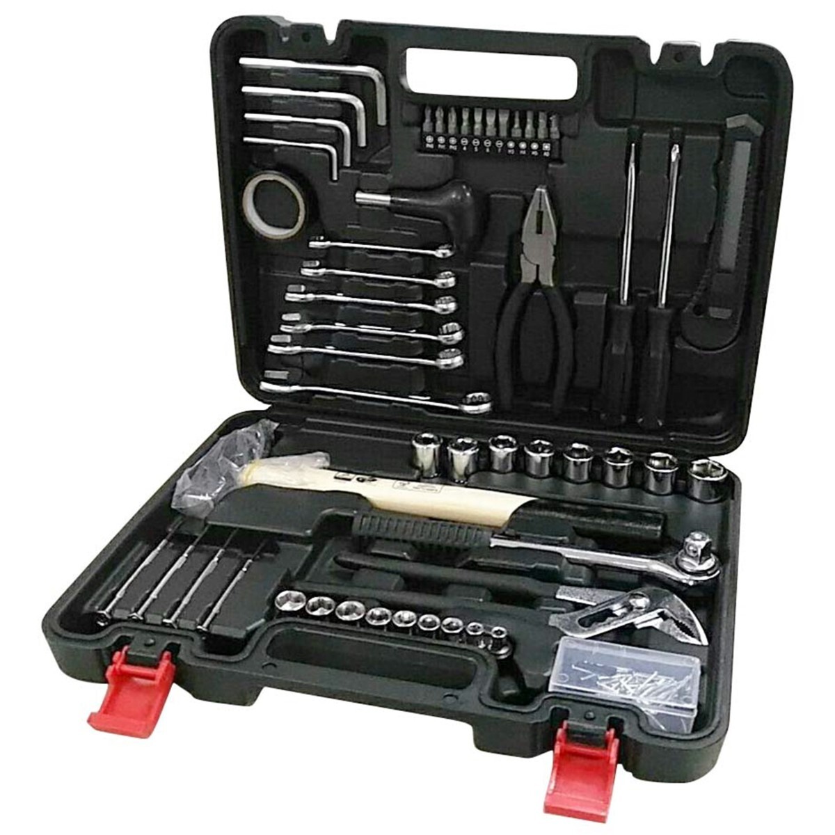 Набор инструментов, ключей, отверток и торцевых головок, 151 предмет ...