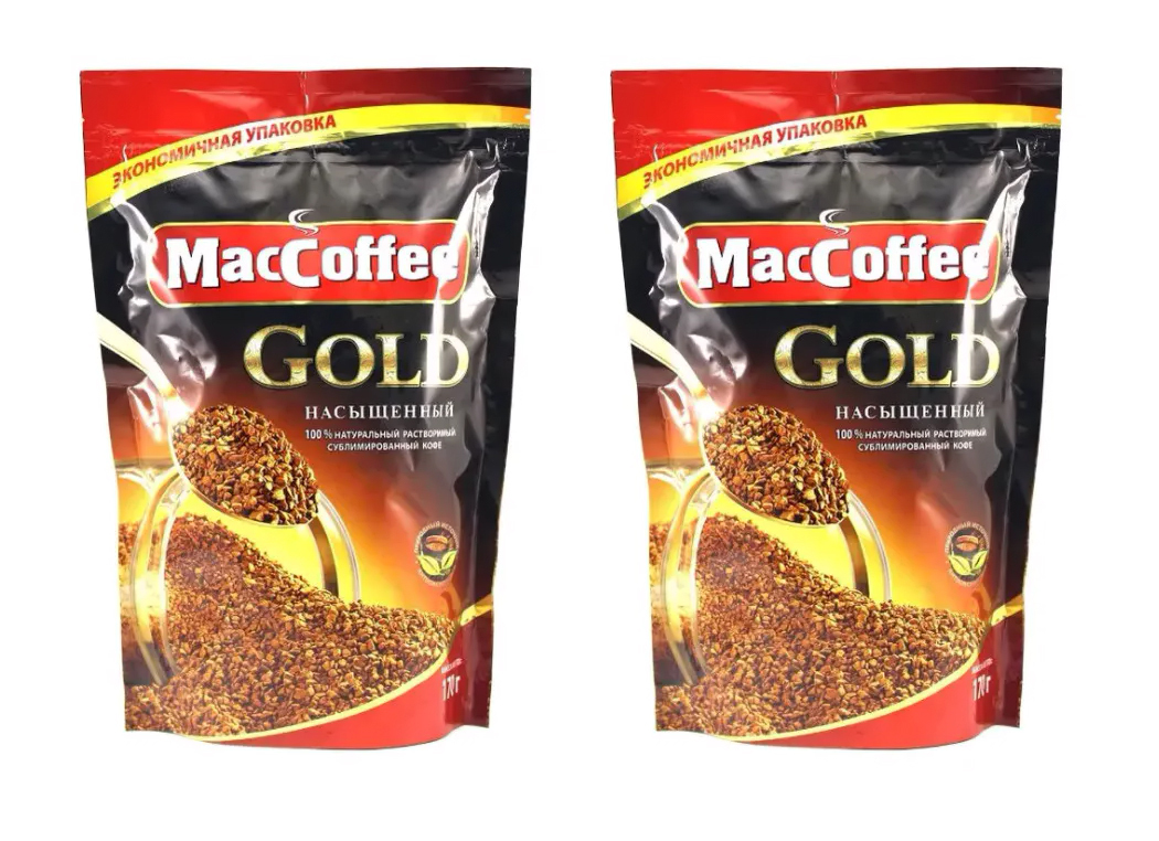 MacCoffee Gold Кофе растворимый ,2 упаковки по 170 г — купить в ...
