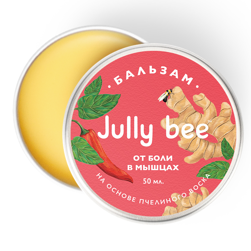 Jully bee Мазь от боли в мышцах, 50 мл — купить в интернет-аптеке OZON. Инструкции, показания ...