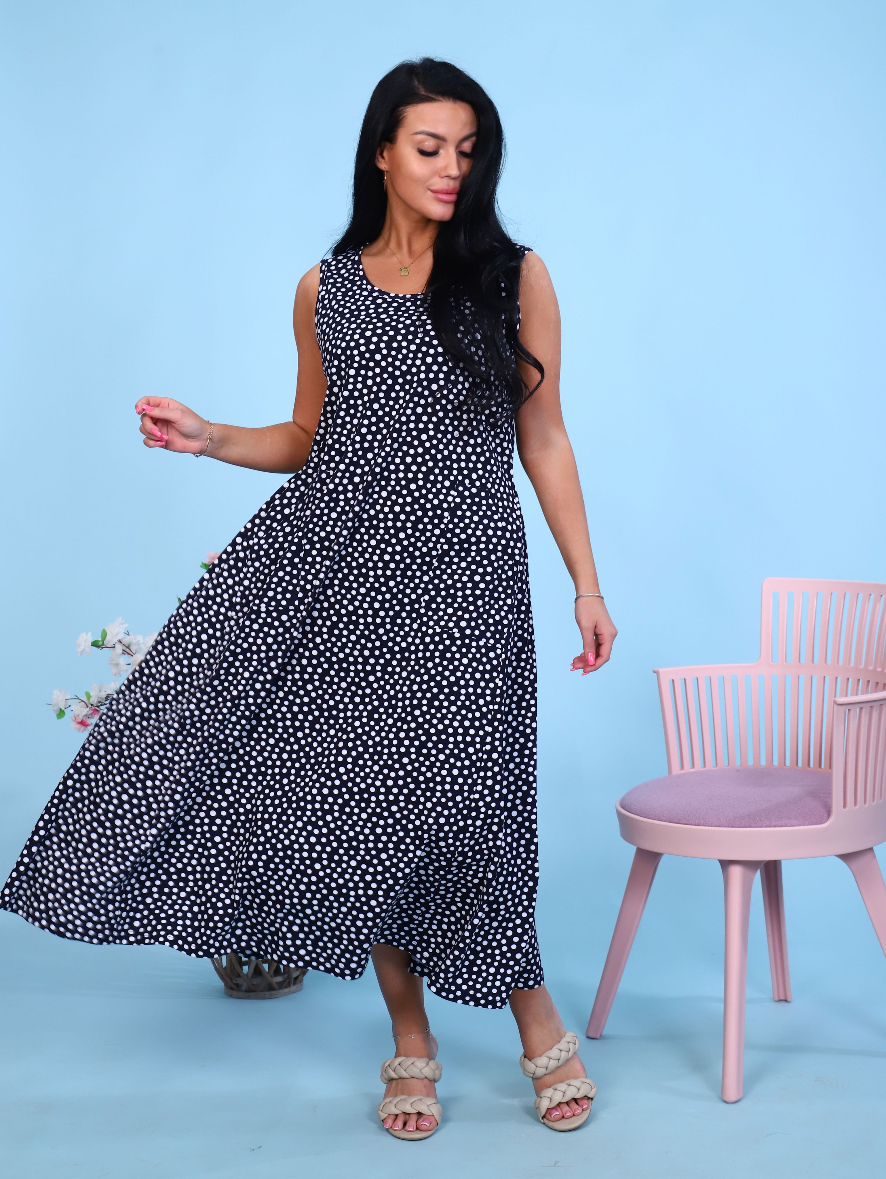 Сарафан женский летний большого размера, домашняя одежда для женщин ...