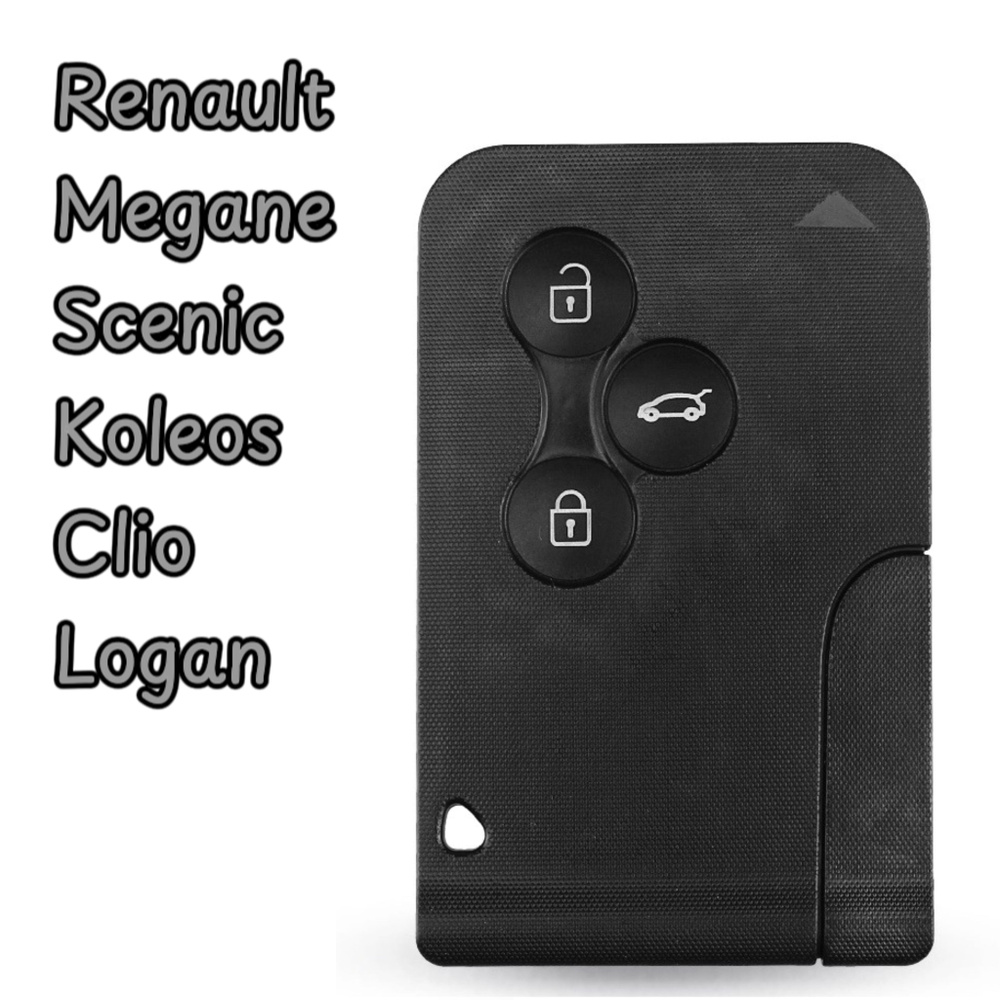 Корпус ключ смарт-карта Рено Renault Koleos Megane Logan Scenic Clio с ...