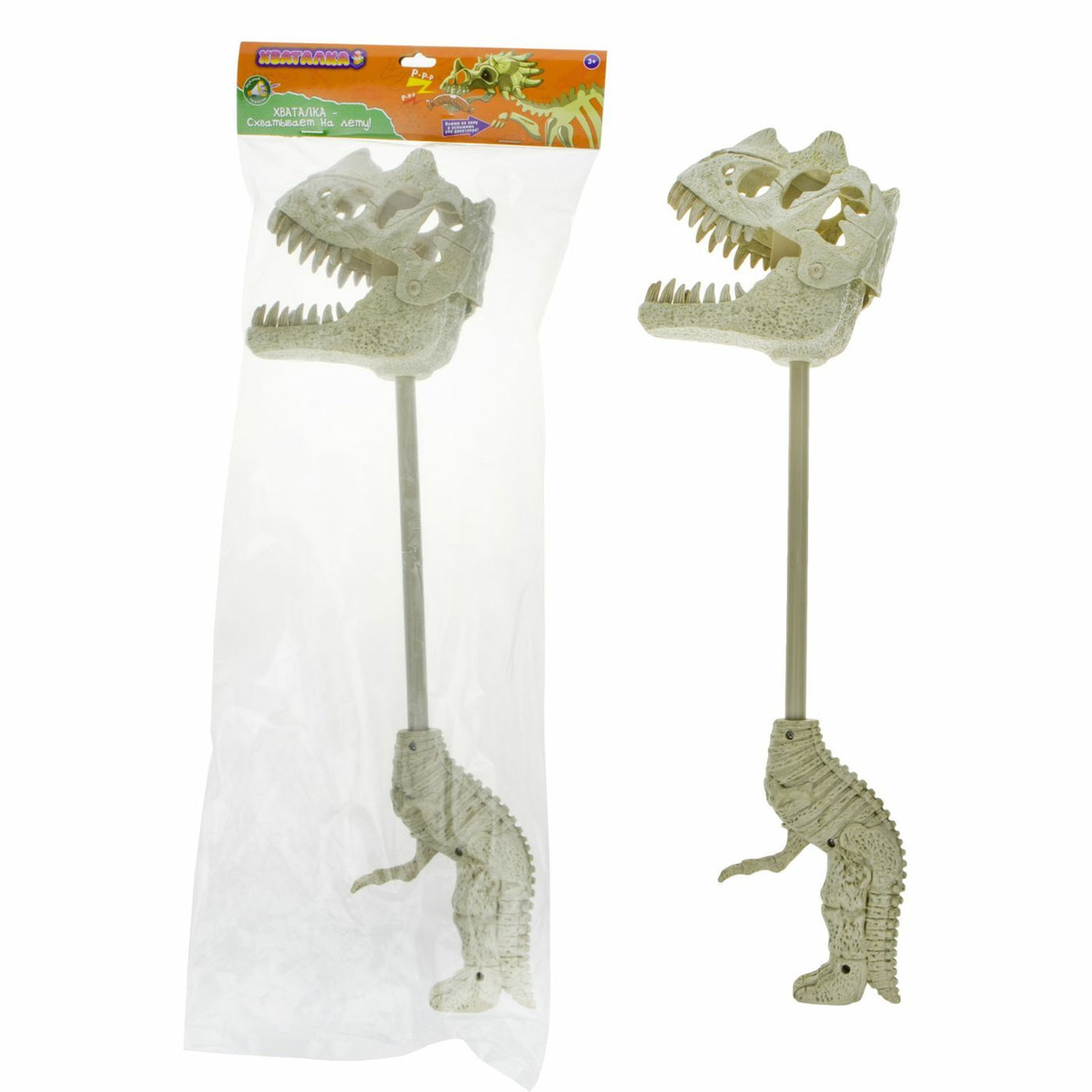 Игрушка Хваталка 1TOY Динозавр 44 см — купить в интернет-магазине OZON ...