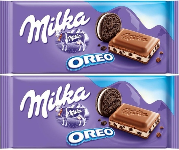 Шоколадная плитка Milka Oreo / Милка Орео 2 шт. 100 г. (Германия ...