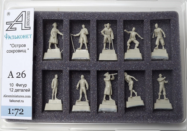 Фигурки 1:72 по мотивам книги "Остров сокровищ" - купить с доставкой по ...