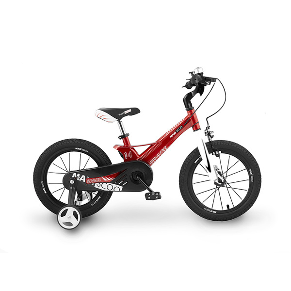 Велосипед MAXISCOO Space, Стандарт, Двухколесный Детский 14", Красный ...