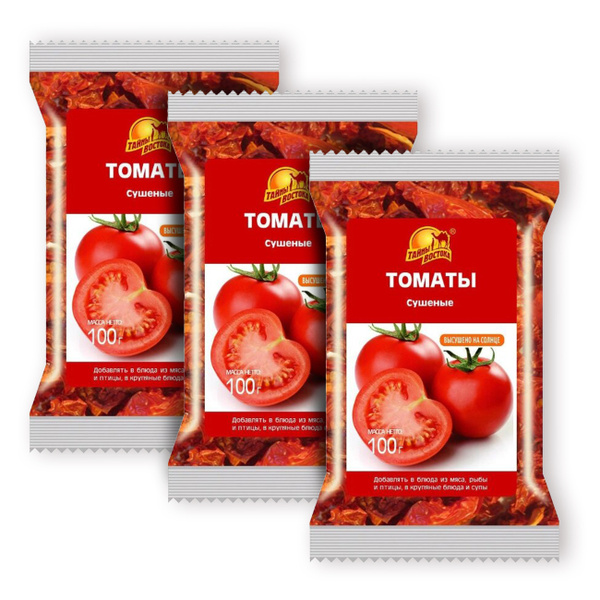 Томаты сушеные Тайны Востока, 100г х 3шт - купить с доставкой по ...