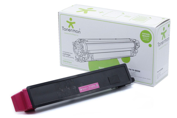 Расходник для печати Tonerman TM TK-895K, Пурпурный (magenta), для ...