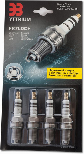 Комплект свечей зажигания Bosch FR7LDC+ - купить по выгодным ценам в ...