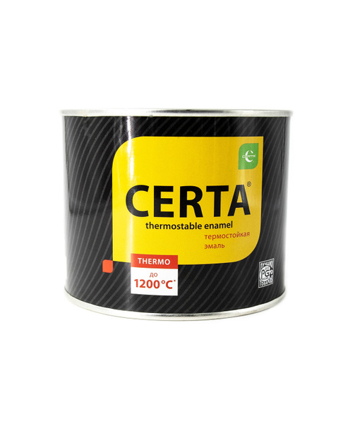 Эмаль CERTA Церта1200 Термостойкая, Кремнийорганическая, Матовое ...