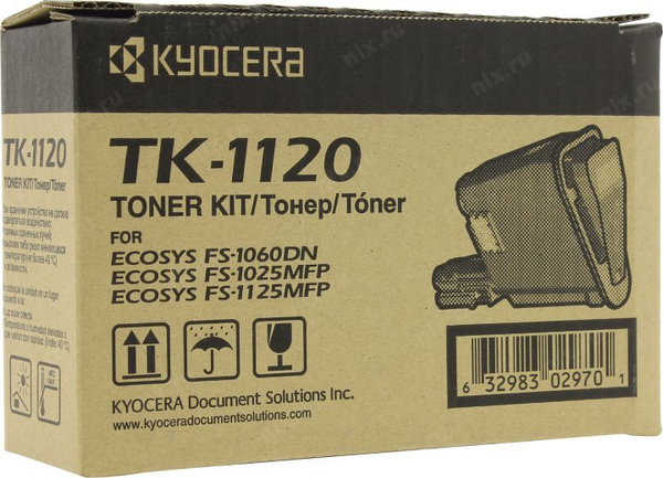 Расходник для печати KYOCERA TK-1120, Черный (black), для лазерного ...