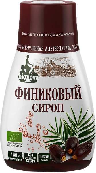 Сахарозаменитель Bionova финиковый сироп, 230 г - купить с доставкой по ...