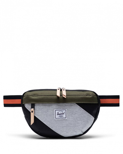 Сумка поясная Herschel Nineteen Black Ivy Green Light Grey Crosshatch ...