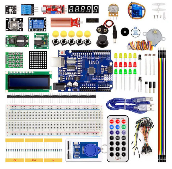 Характеристики Набор для моделирования Ардуино Arduino Uno 9v Maximum Kit 1 на Arduino Uno