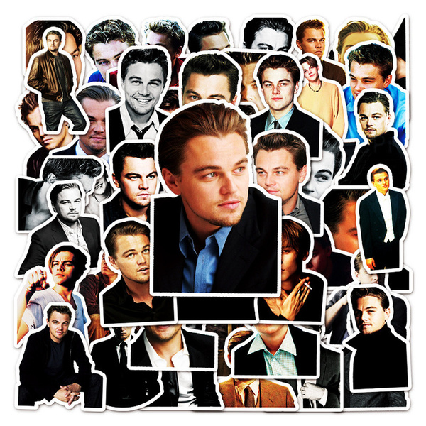 Набор наклеек Леонардо Ди Каприо 50шт./Leonardo DiCaprio sticker pack ...