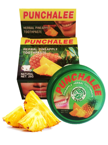 PUNCHALEE PINEAPPLE Herbal Toothpaste (ПАНЧАЛЕ АНАНАС тайская ...
