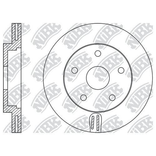 Тормозной диск передний Nibk RN51001 для Ford Focus II,III, Kuga II ...